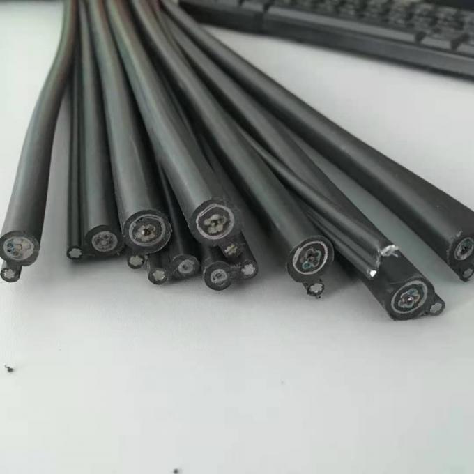 HDPE Jacket 4 Core Aerial Fiber Optic Cable Fig Eight GYXTC8S