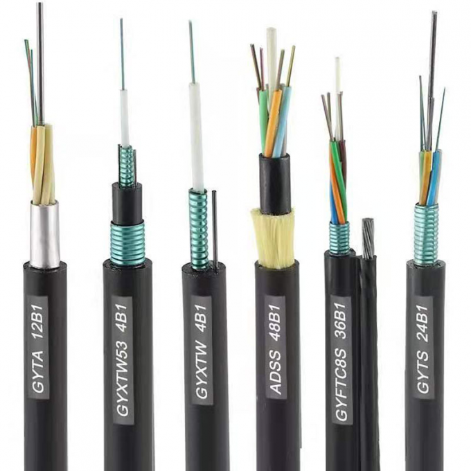 Unitube Armored Aerial Fiber Optic Cable 7.0mm 8.0mm Diameter