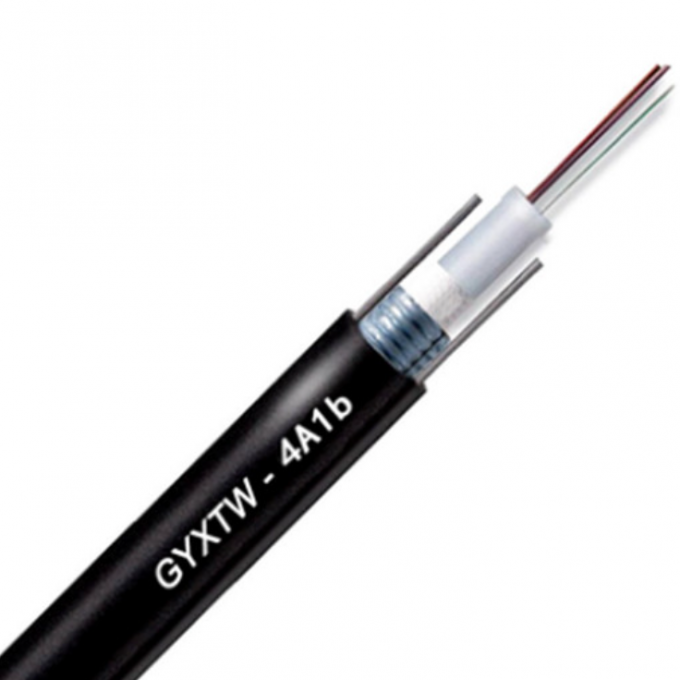 Aerial Duct Fibra Optica Outdoor Armored Single Mode Gyxtw 4 6 8 12 Core Fiber Optic Cable