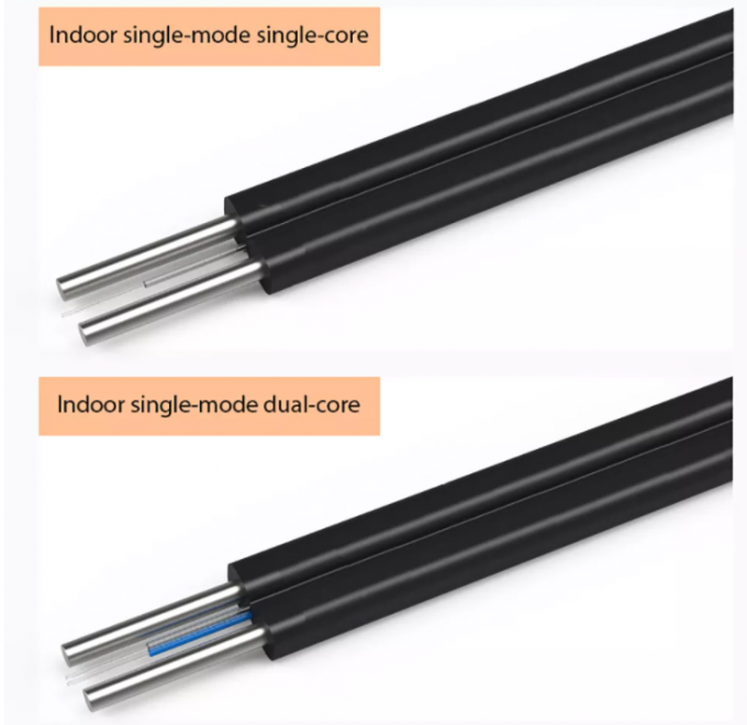 Outdoor 1000m/Roll FTTH Fiber Optic Drop Cable G652B