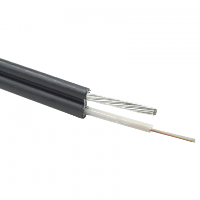 Self Supporting Amoured Figure 8 Aerial Cable With Messenger