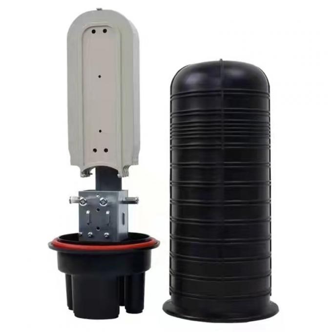 Vertical 1 In 4 Out Optical Splice Dome Closure Mechanical Sealing ...