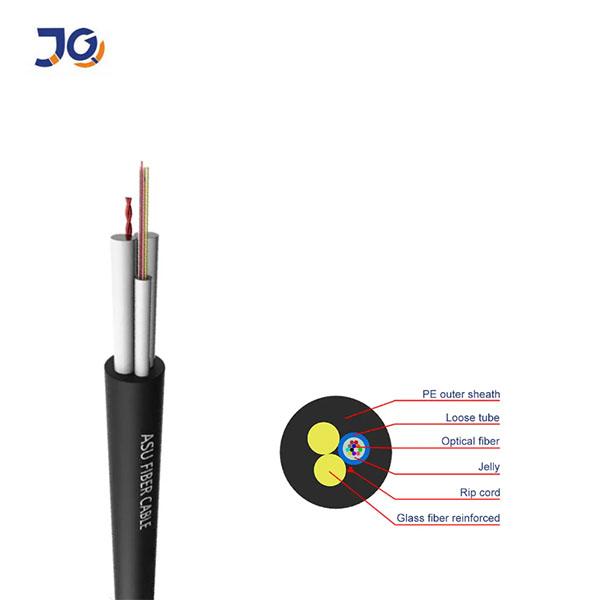 Optic Fiber Cable Single Mode 24 Core ADSS Span 100m Fiber Optic Cable