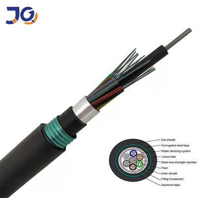 Underground Direct Buried Fiber Optic Cable Gyta53 Armoured G652d 24 Core Fiber Optic Cable