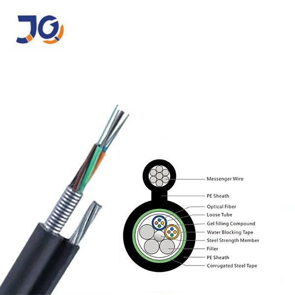 Figure 8 Fiber Optic Cable 24 48 Core Optical Fiber Cable OFC Aerial 96 ...
