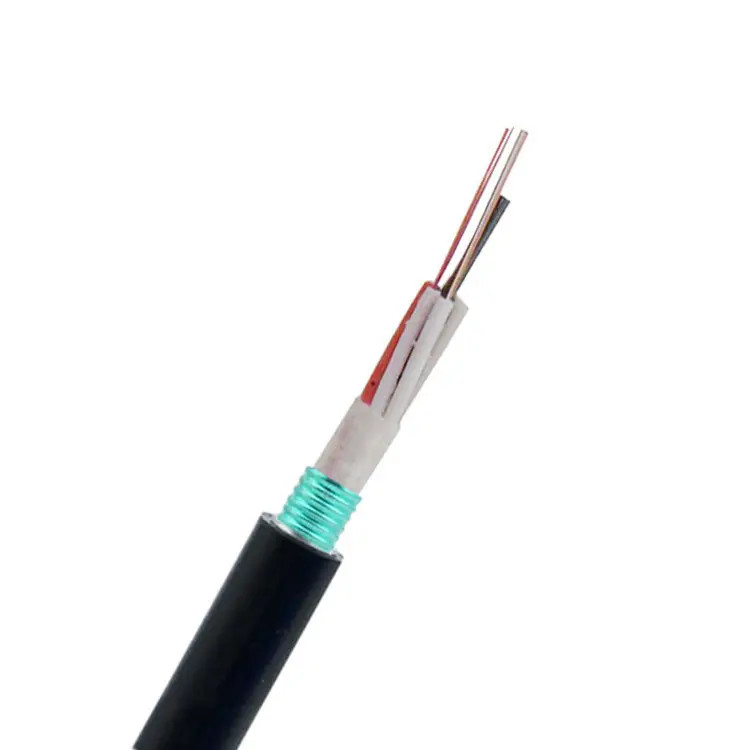 Outdoor armoured 24 cores single mode fiber optic cable GYTA GYTA