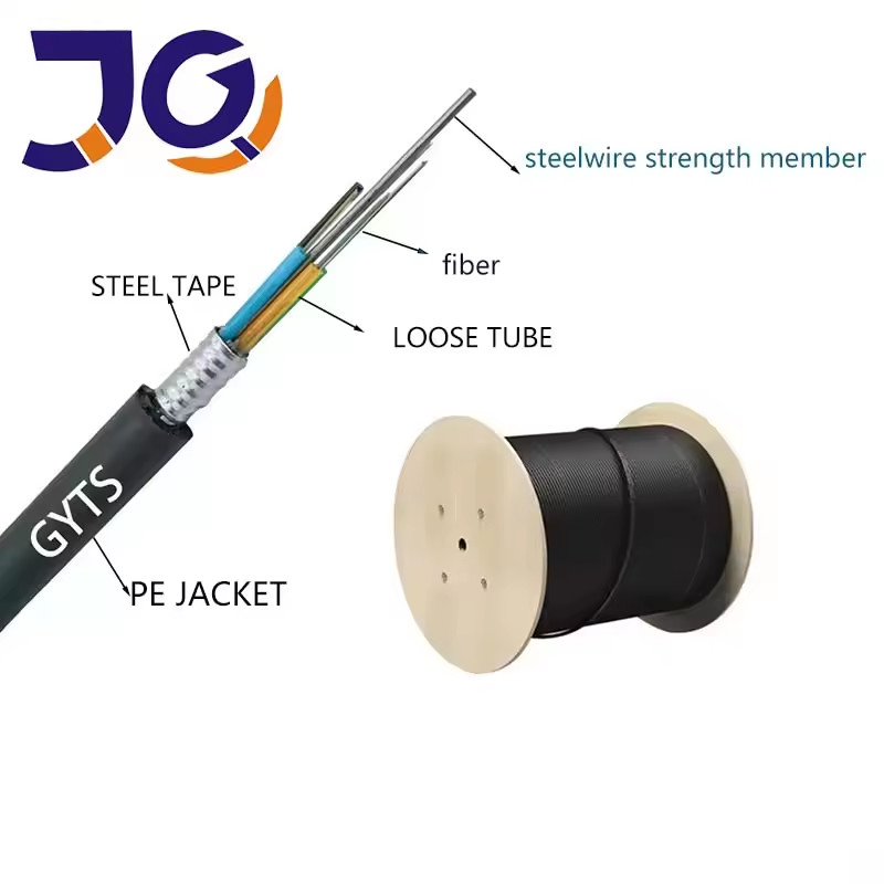 Factory price Single mode Armoured Optical Fiber Cable GYTA 96 Core ...