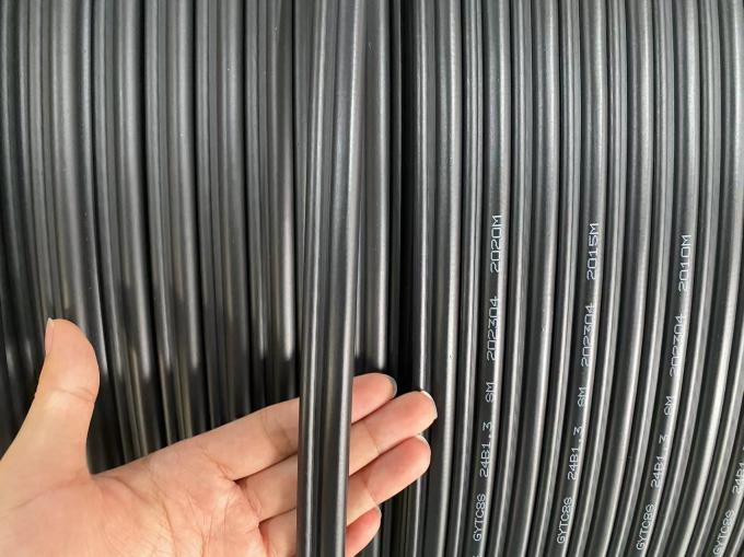 4-24 cores Figure 8 Fiber Optic Cable with Aramid Yarn Strength Member